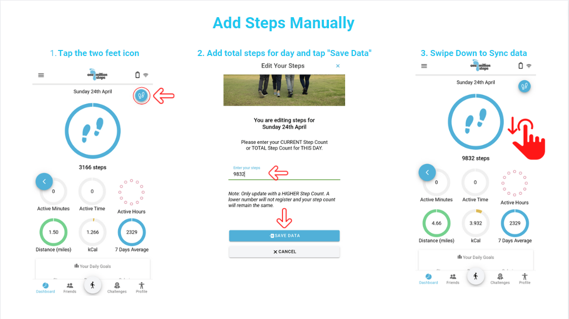 Add Steps Manually